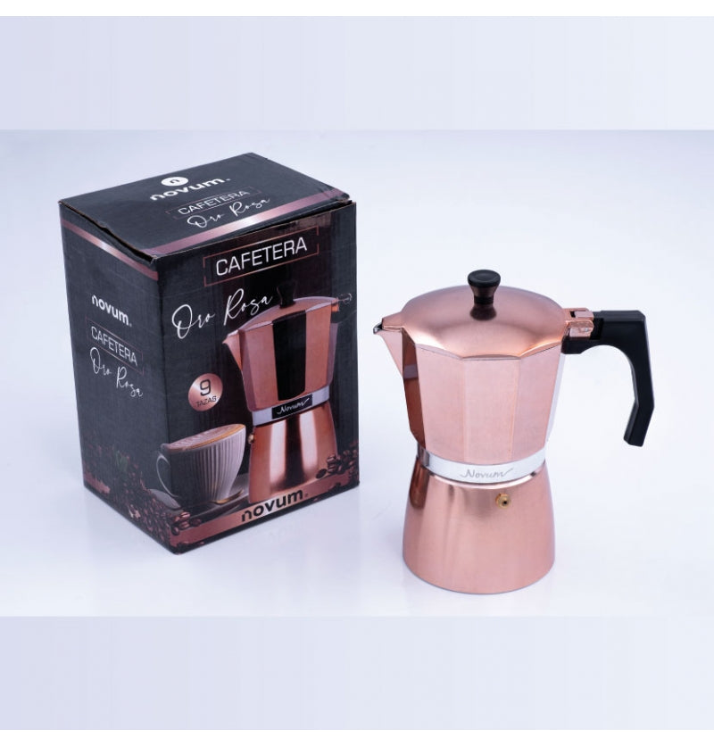 CAFETERA ORO ROSA 9TZ
